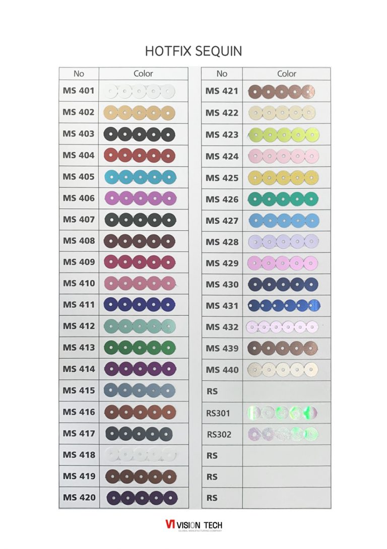 Hotfix sequin | Vision Tech