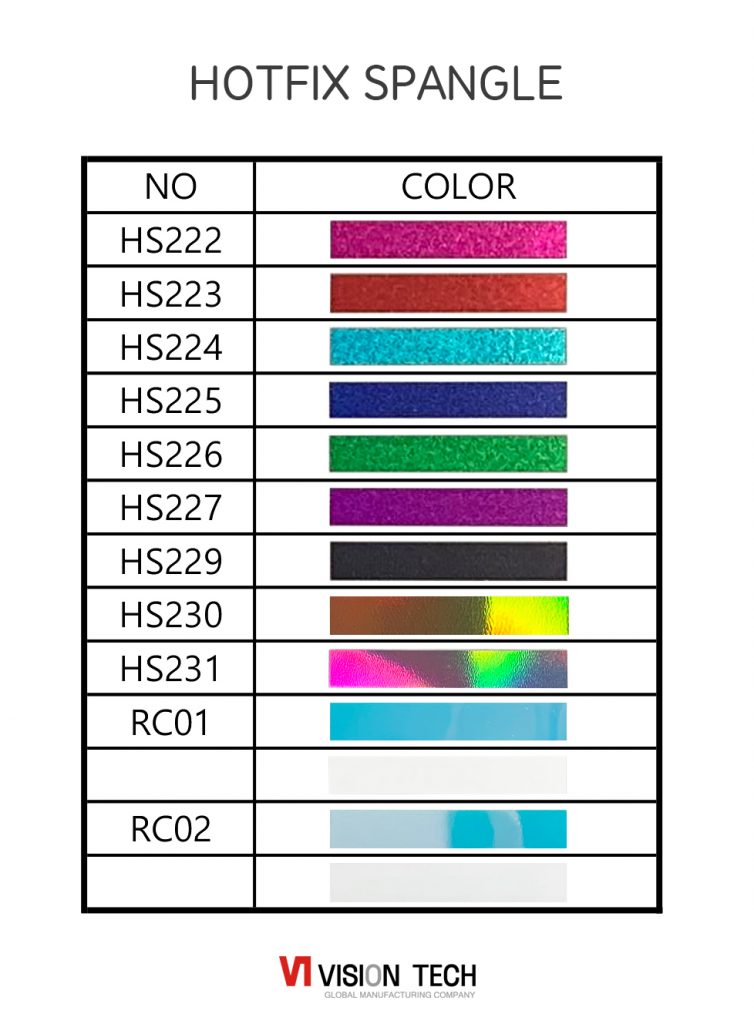 Hotfix spangle(Tape) | Vision Tech